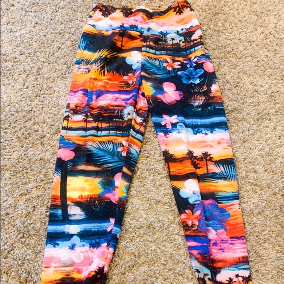 Pants & Jumpsuits | Multi Colored Leggings | Poshmark